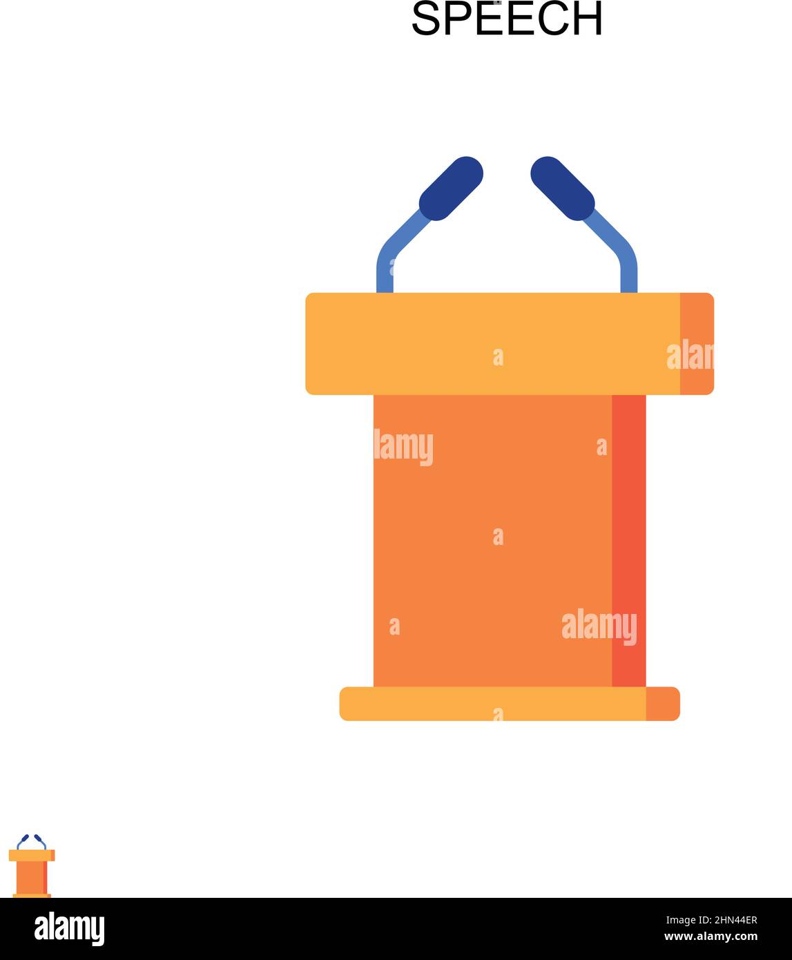 Speech Simple vector icon. Illustration symbol design template for web ...