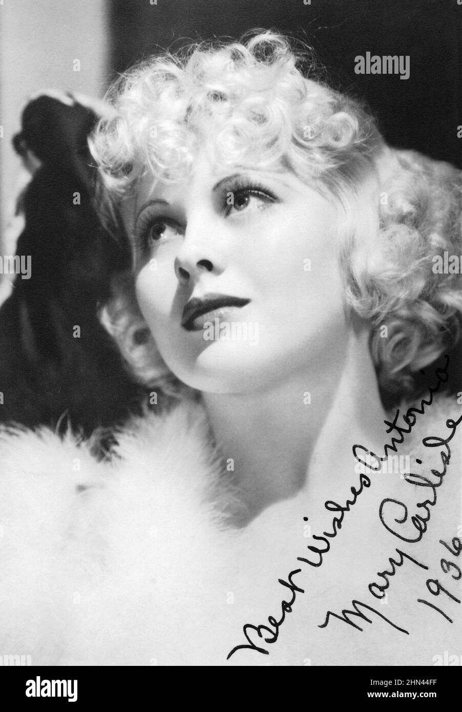 Mary Carlile (1914-2018), actriz y cantante estadounidense Stock Photo ...