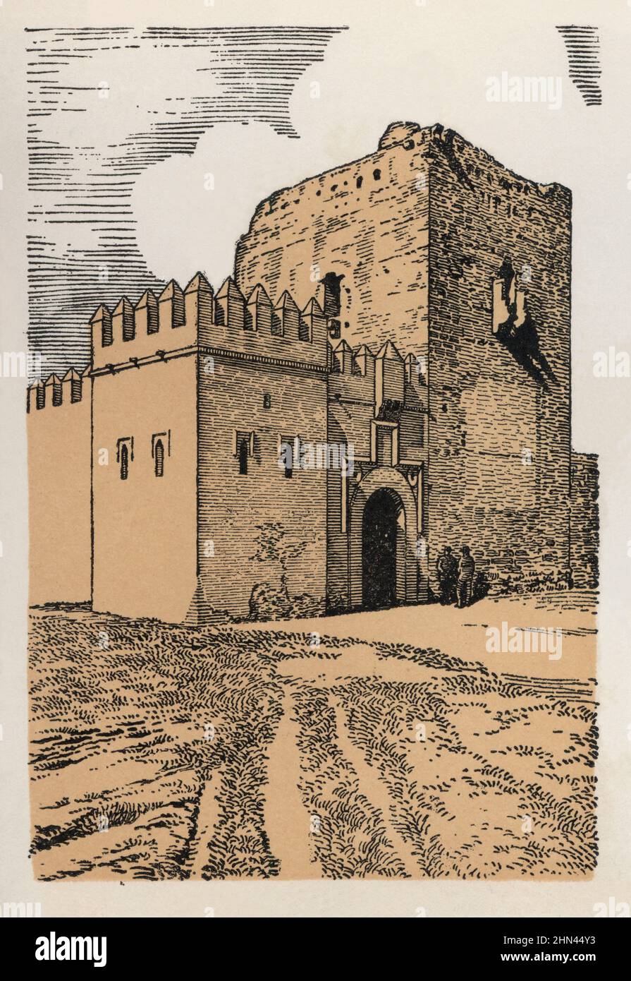 Castillos de España. Sevilla. Castillo de Utrera, construído sobre los ...