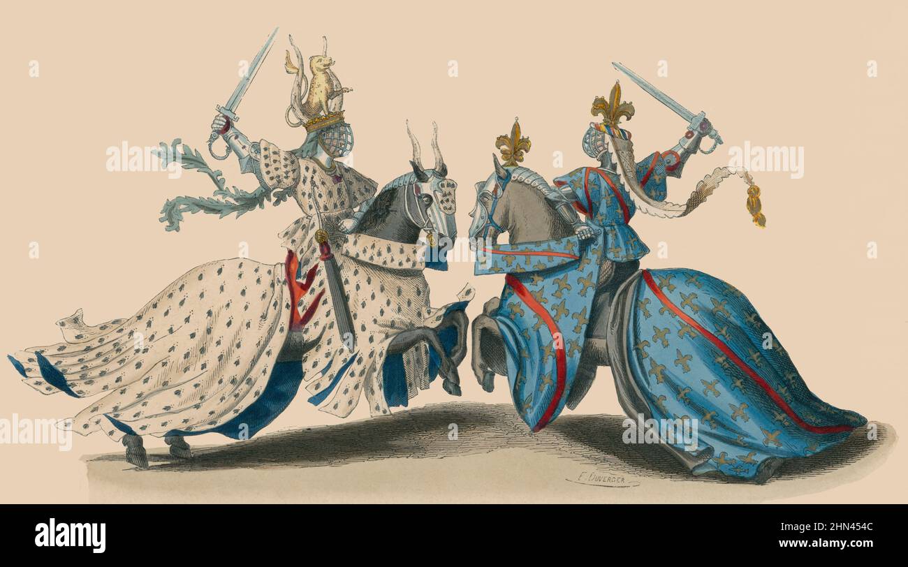 Caballeros En Las Justas De La Edad Media Los Torneos Medievales