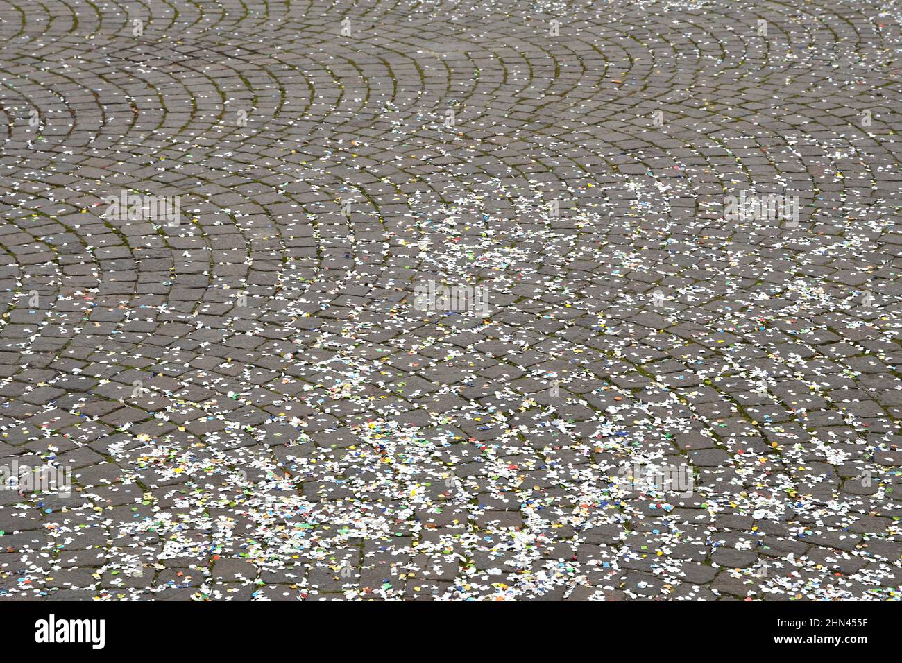 confetti on the ground during the carnival period in february Stock ...