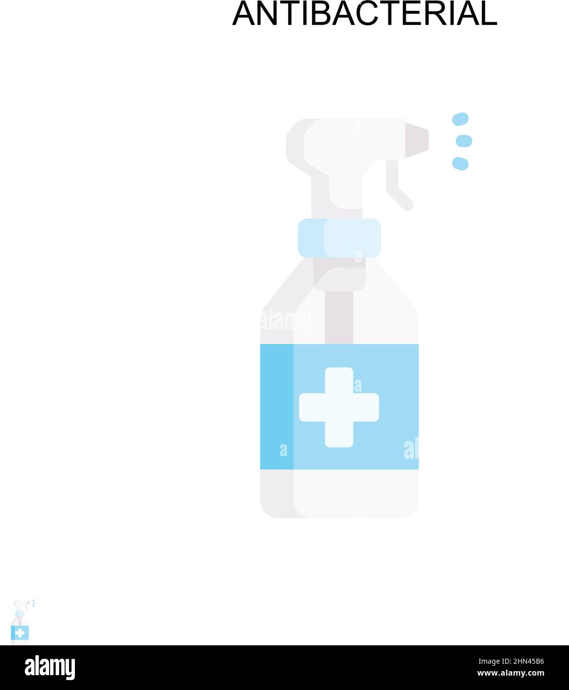 Antibacterial Simple vector icon. Illustration symbol design template ...