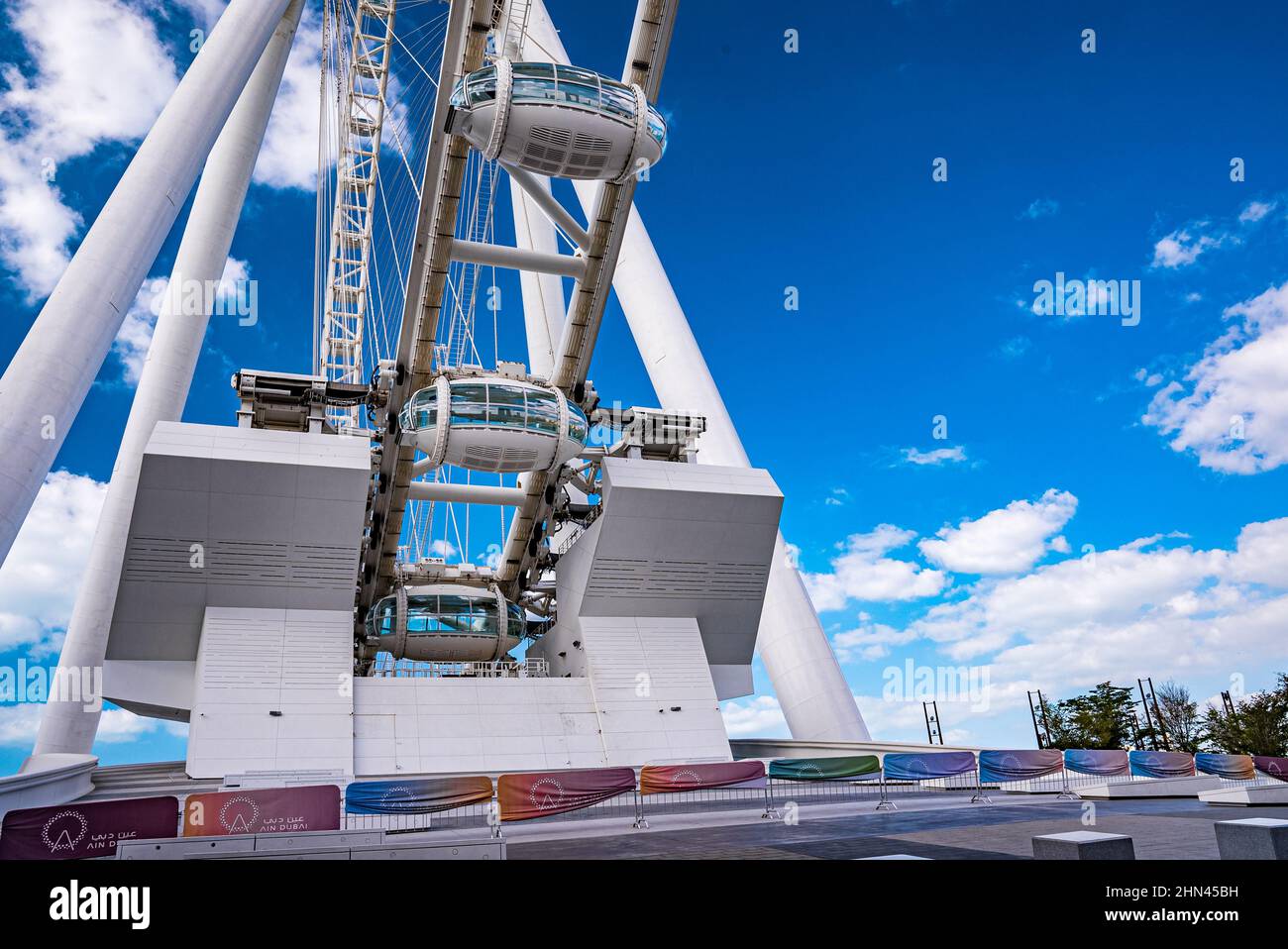 Close up view of the Dubai eye or Ain Dubai on the Jumeirah beach Stock ...
