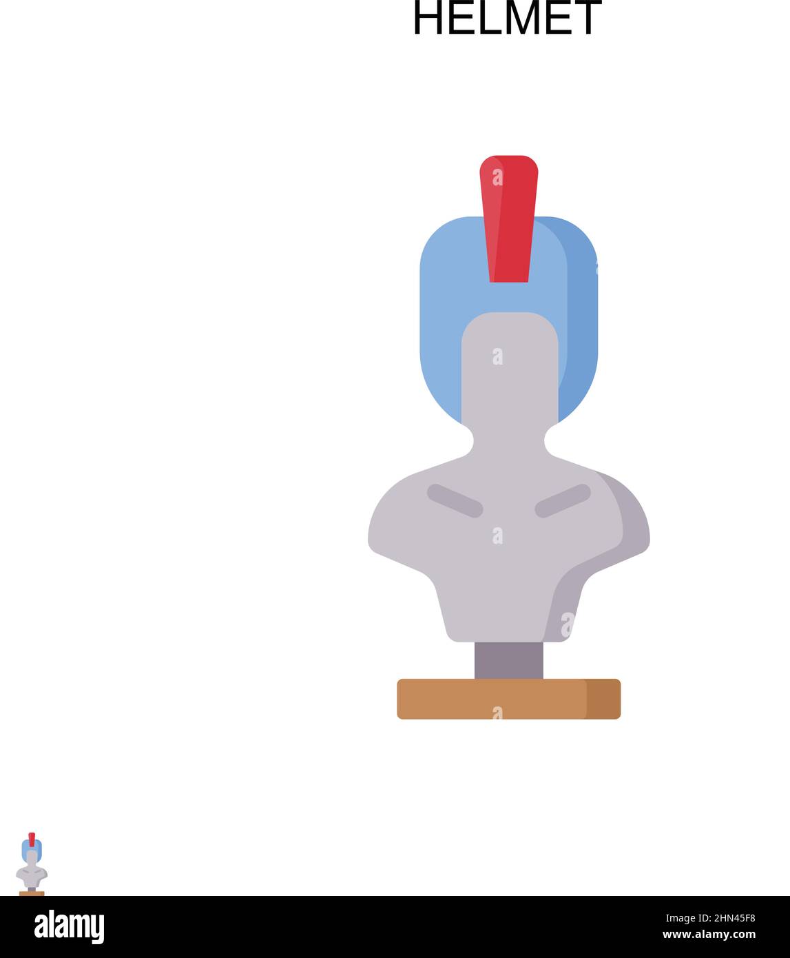 Helmet Simple vector icon. Illustration symbol design template for web ...