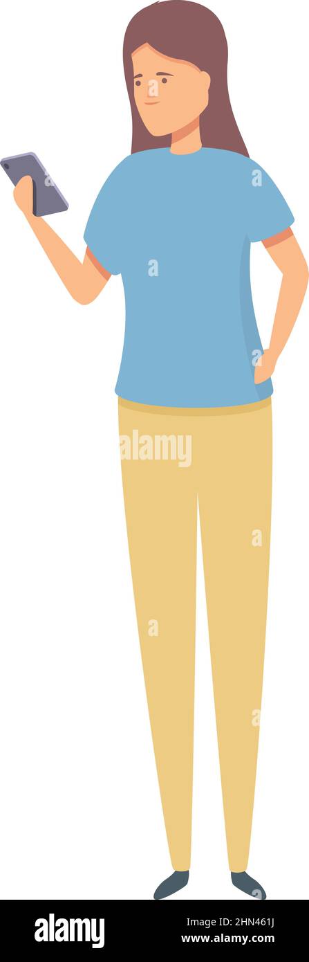 Smartphone reading icon cartoon vector. Digital online. School store ...