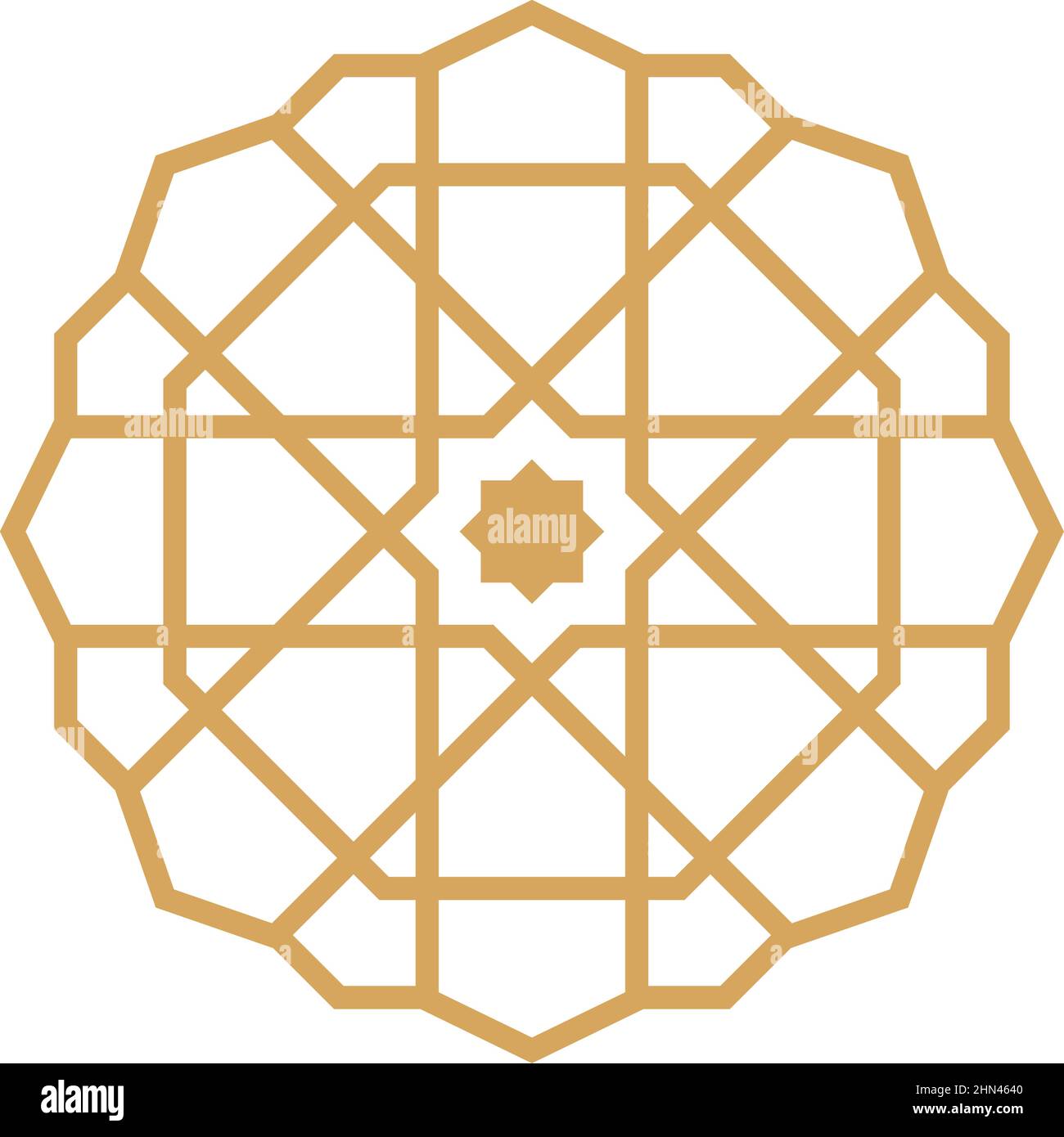 Abstract oriental muslim arabic golden framed emblems. Traditional ...