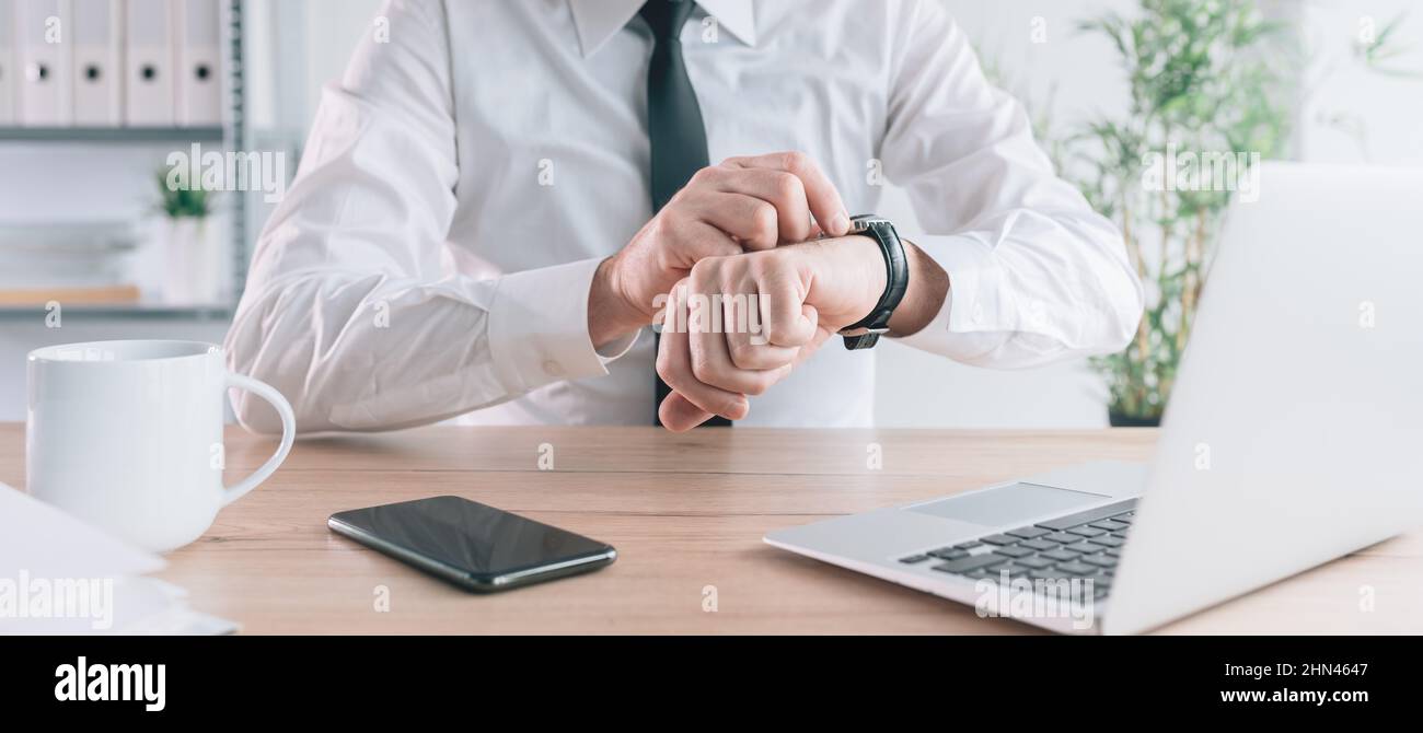 Waiting Impatiently At Computer