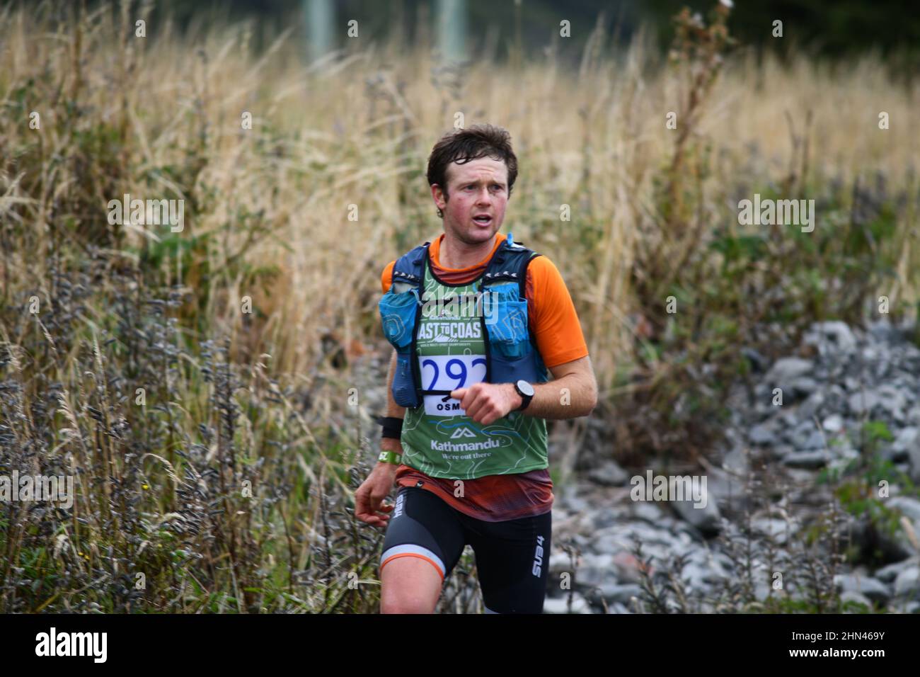 ARTHURS PASS, NEW ZEALAND, FEBRUARY 12, 2022; Competitor Hamish Elliott ...