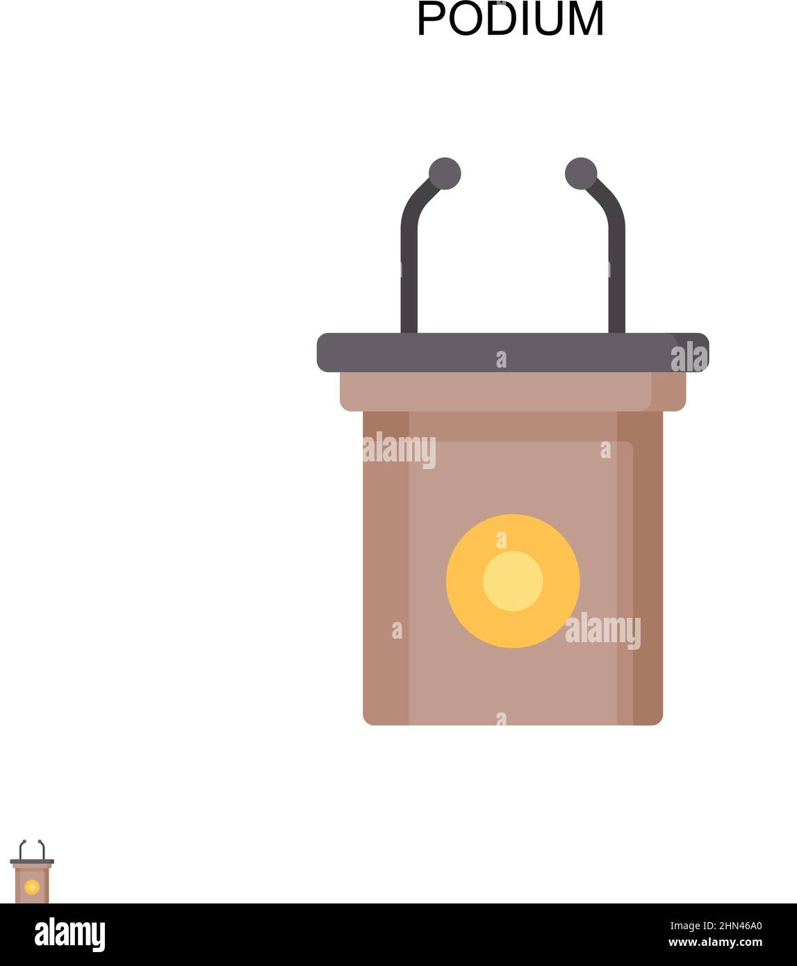 Podium icon hi-res stock photography and images - Alamy