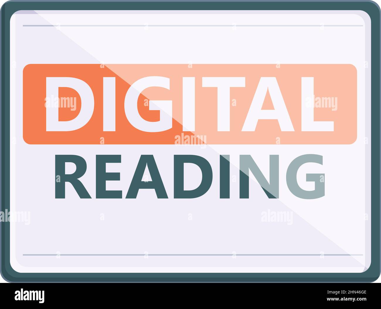 Tablet digital reading icon cartoon vector. Online read. Book library ...