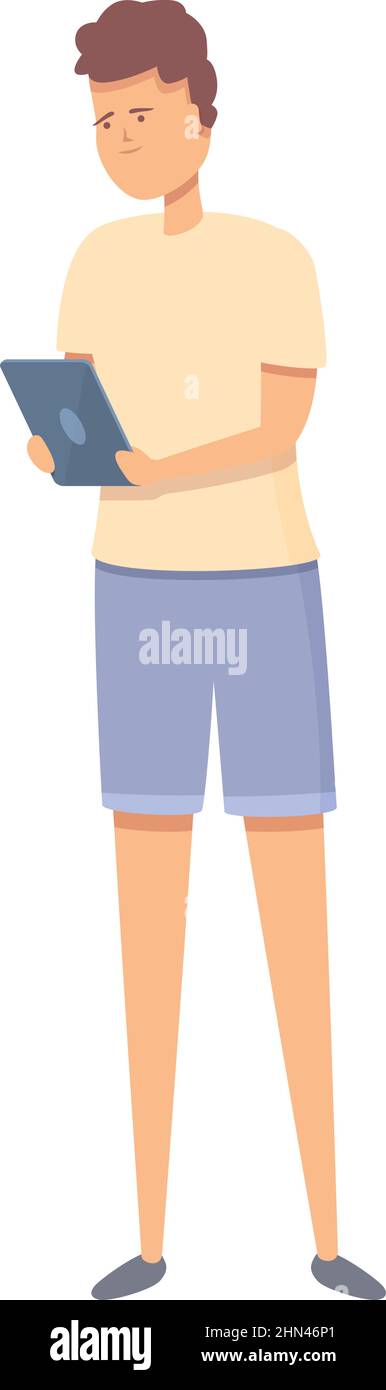 Child reading icon cartoon vector. Online read. Book study Stock Vector ...