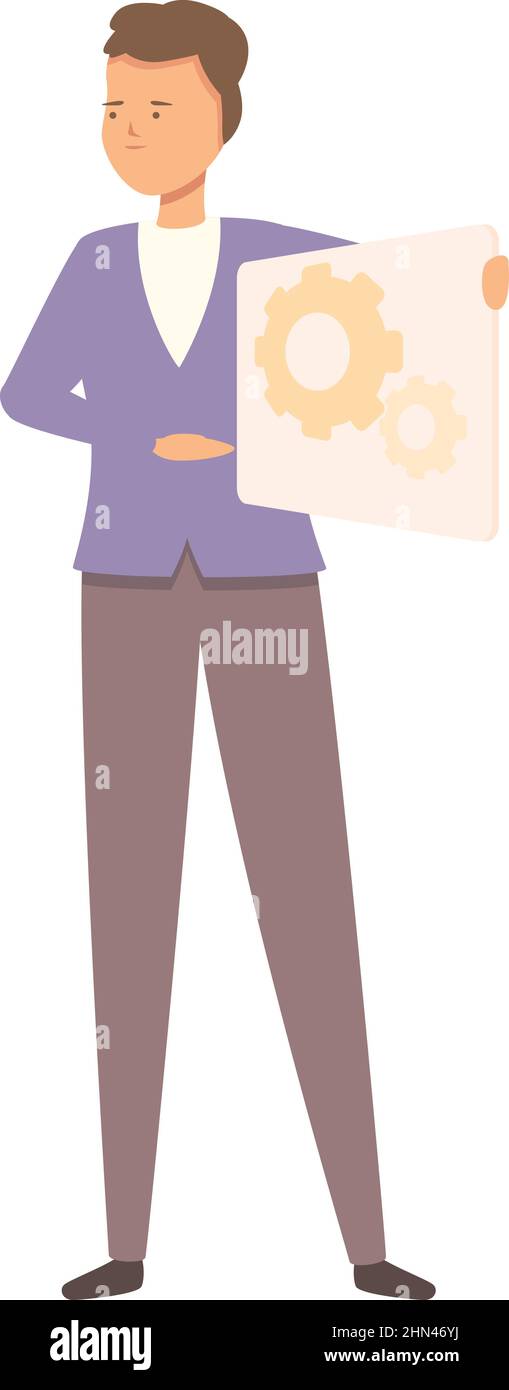 Work platform brand icon cartoon vector. Build business. Construction ...