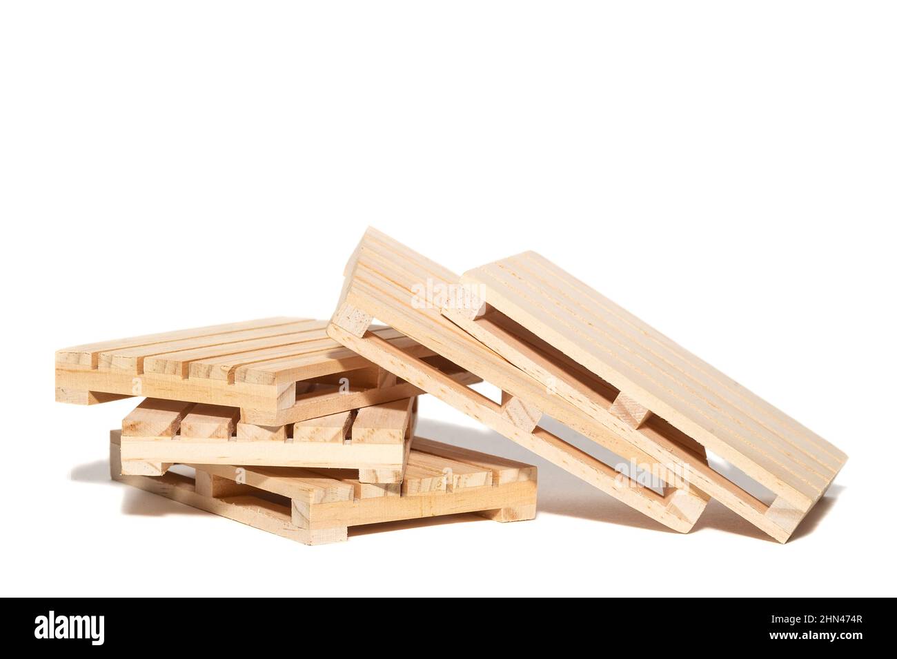 Commercial wooden pallets Cut Out Stock Images & Pictures - Alamy