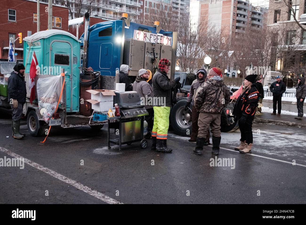 Ottawa Freedom Convoy 2022 Stock Photo - Alamy