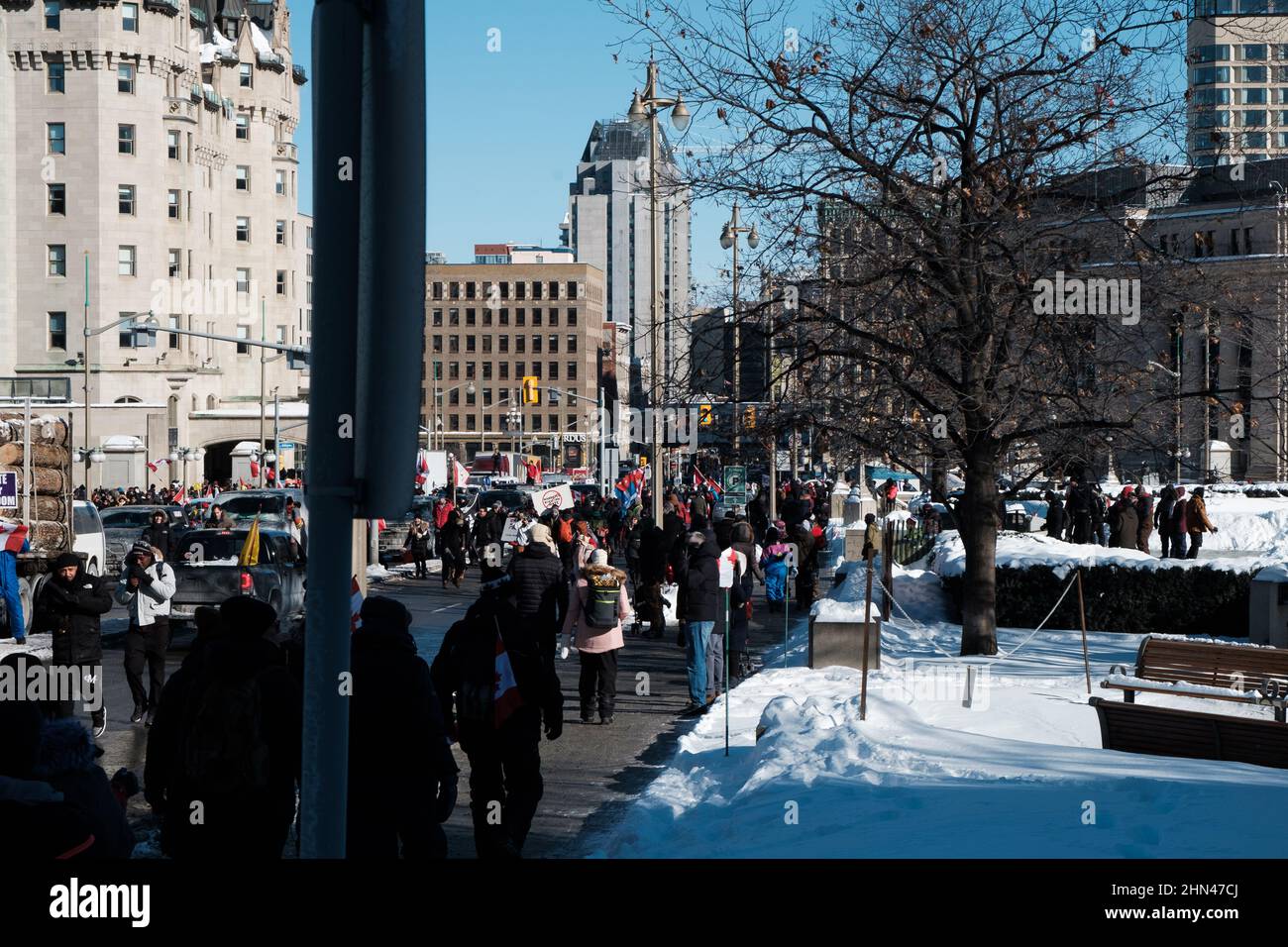 Ottawa Freedom Convoy 2022 Stock Photo - Alamy