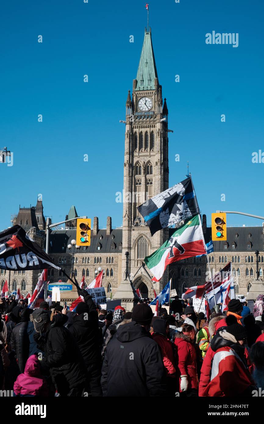 Ottawa Freedom Convoy 2022 Stock Photo - Alamy