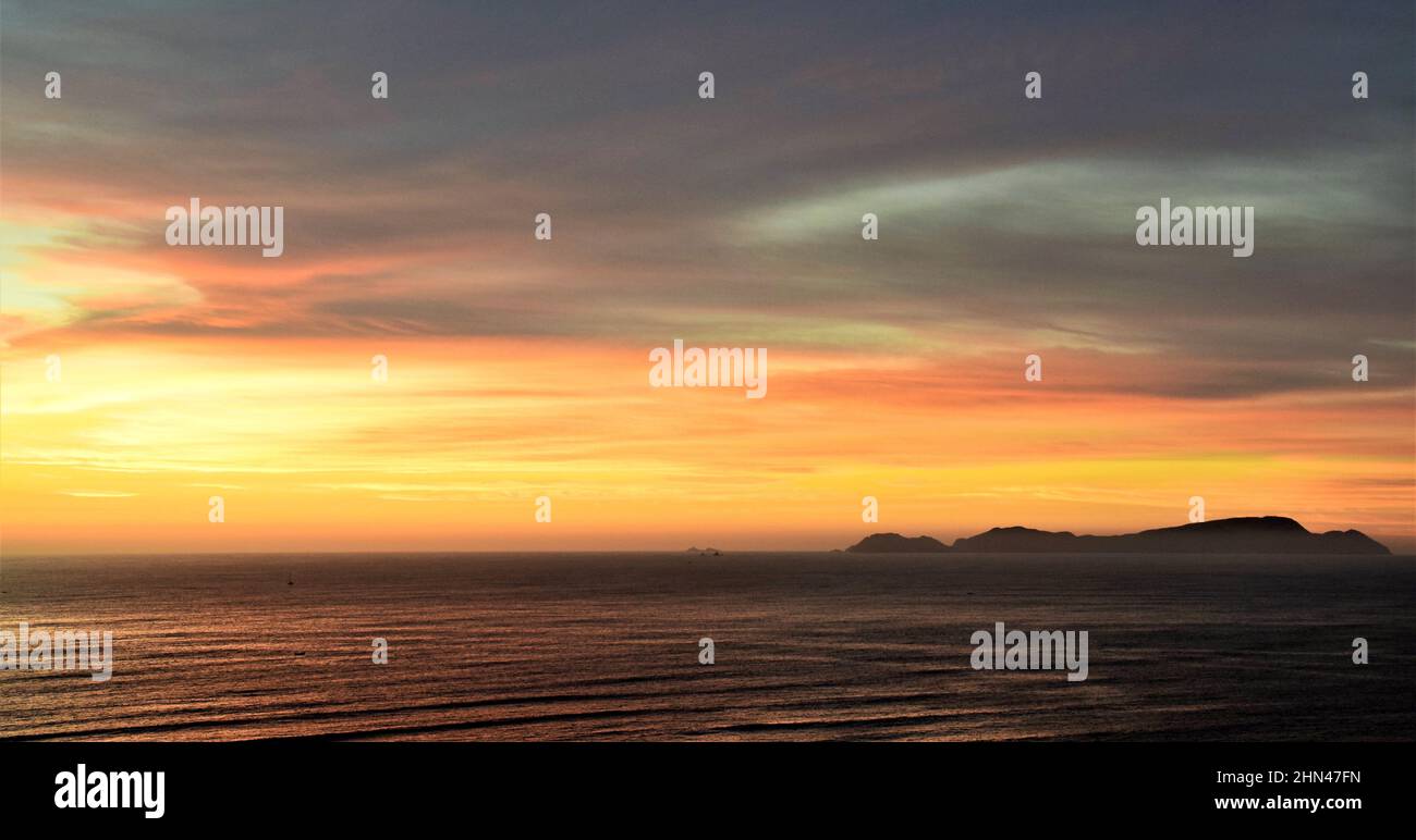Scenery by the Ocean in Peru Stock Photo - Alamy