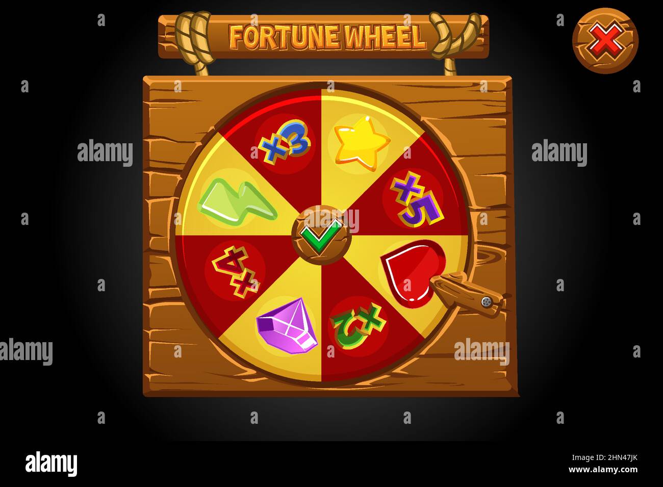 Wheel fortune rotation Stock Vector Images - Alamy