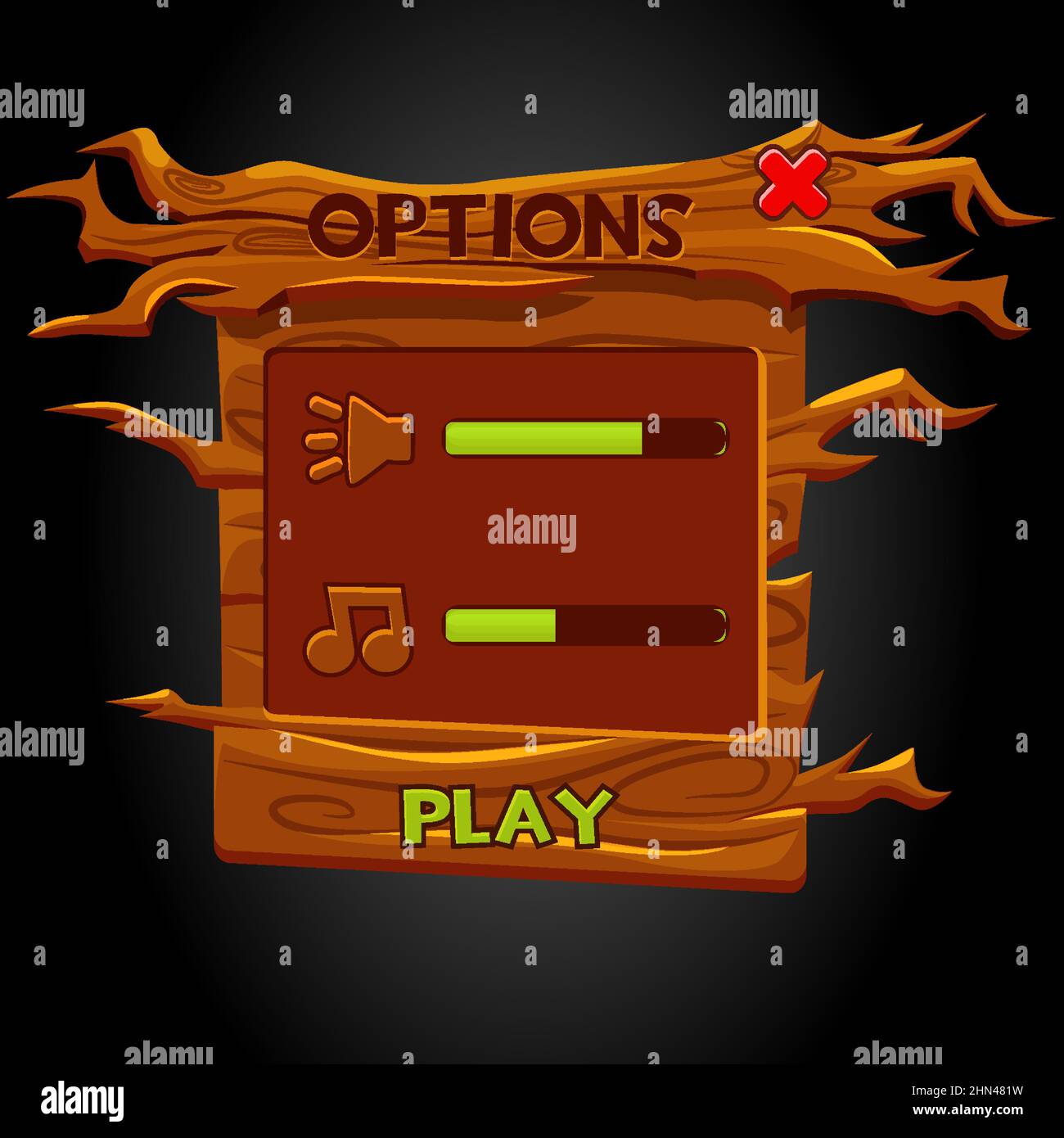 Interface options Stock Vector Images - Alamy