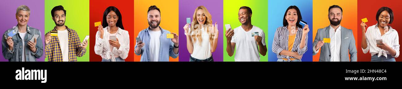 Collage many different people using hi-res stock photography and images ...