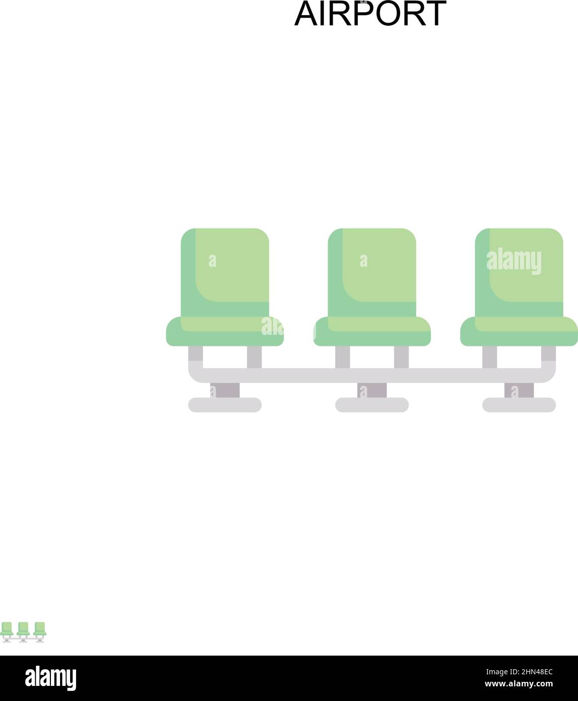 Airport Simple vector icon. Illustration symbol design template for web ...