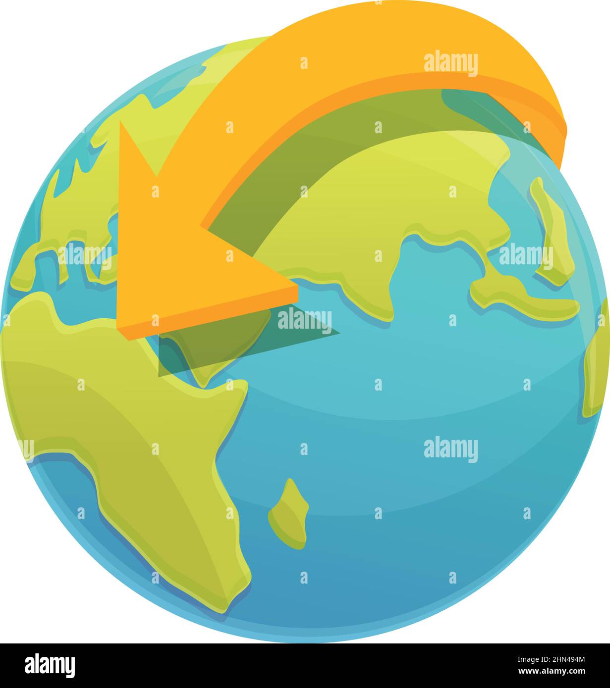 Around the world icon cartoon vector. Travel map. Globe earth Stock ...
