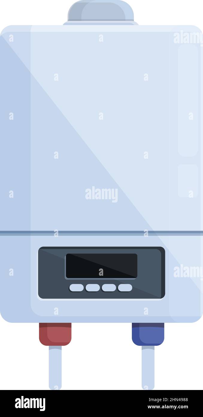 Gas boiler furnace icon cartoon vector. Home heater. Water system Stock ...