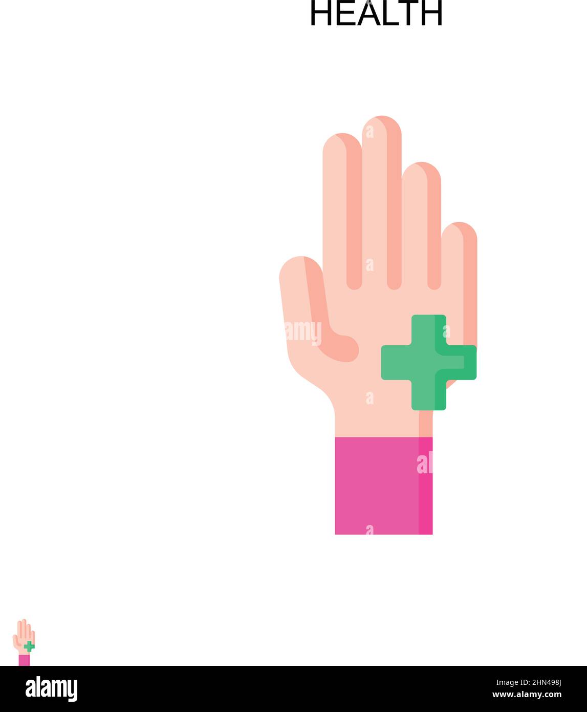 Health Simple vector icon. Illustration symbol design template for web ...