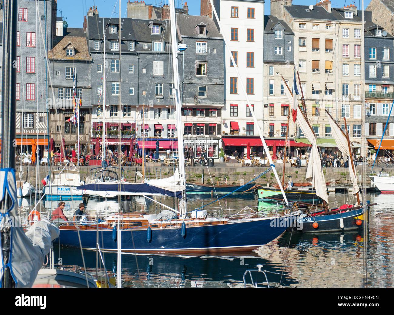 The Vieux-Port (old port) of Honfleur is a major tourist attraction of ...