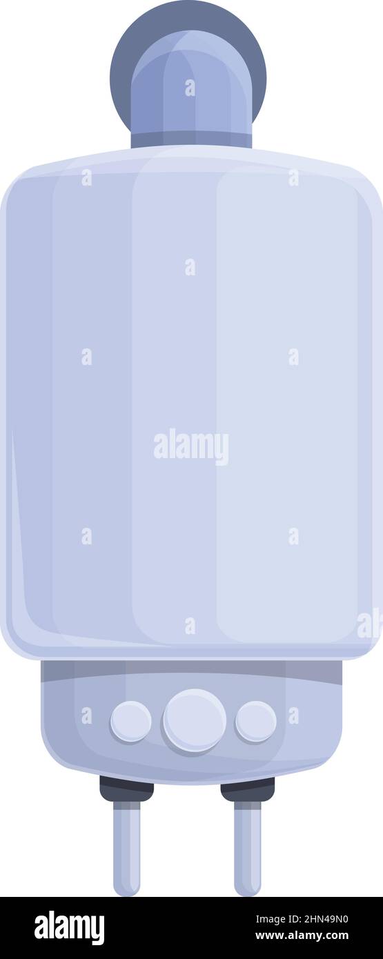 Appliance gas boiler icon cartoon vector. Heat water. Furnance system ...