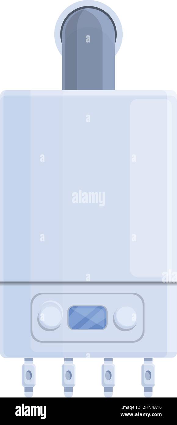 Air gas boiler icon cartoon vector. House water. Heat system Stock ...