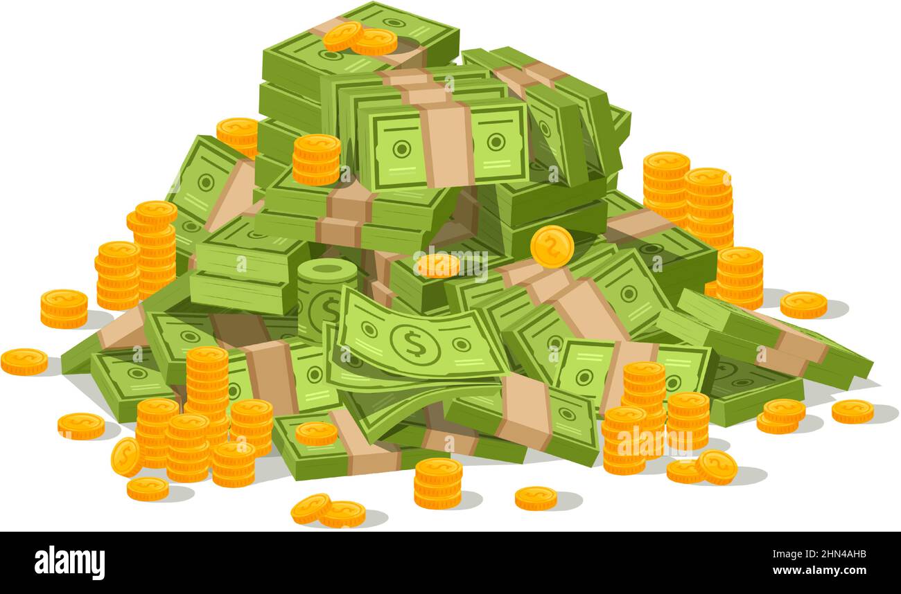 Cartoon Money Cash Pile Dollar Bill Stack Pile Of Green Bills Stacks Cartoon Money Cash Pile Dollar Bill Stack Pile Of Green Bills Stacks
