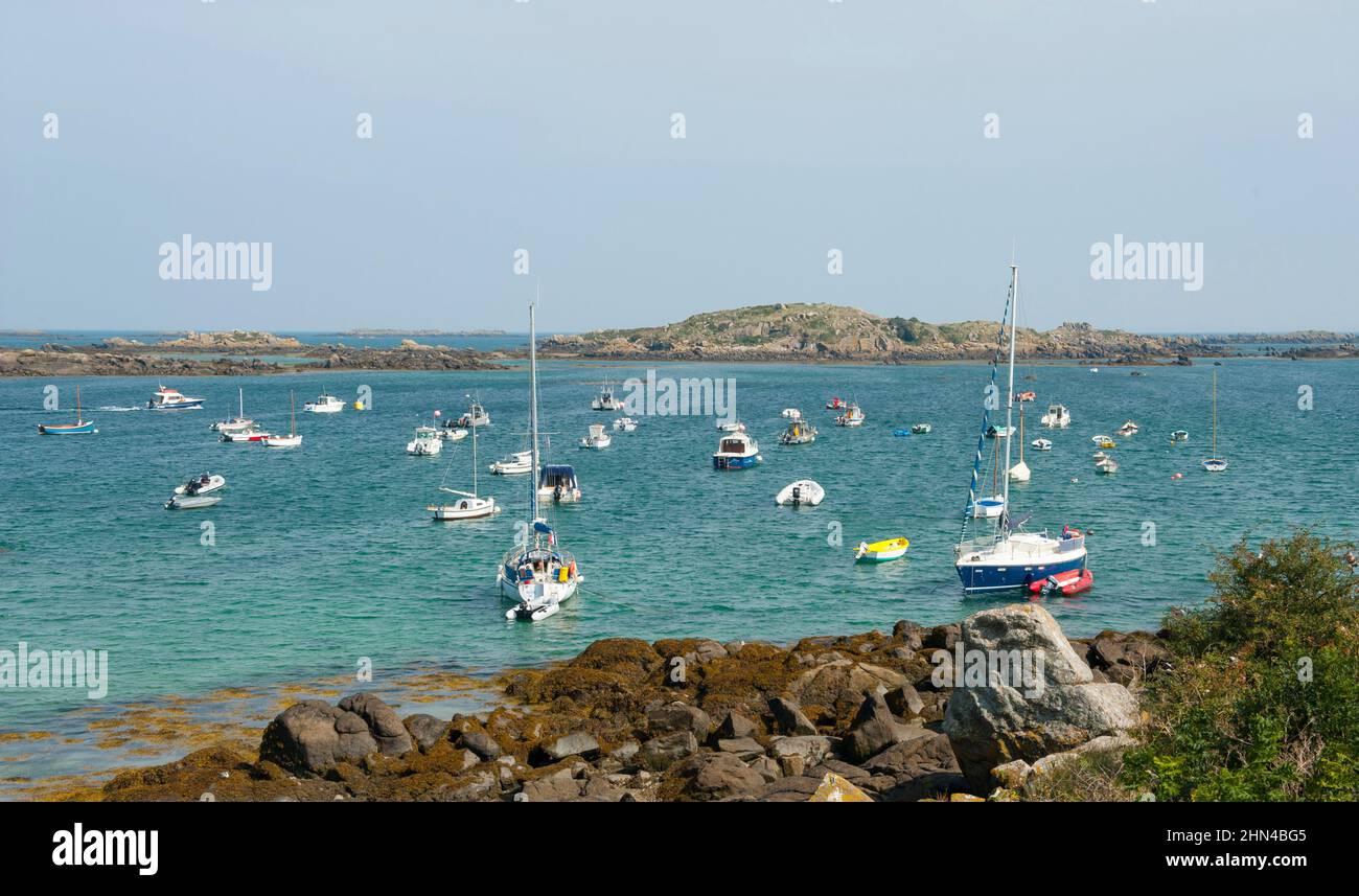 Grande-Île is the main island of the Chausey islands in Normandy/France ...