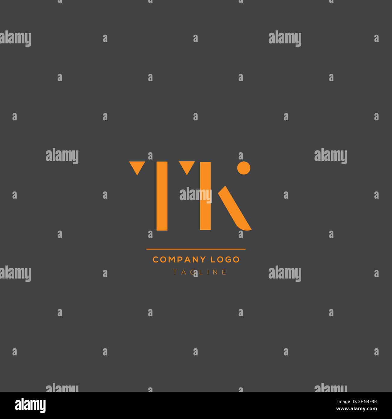 Luxury modern TK Initial Letter Business Logo Design Alphabet Icon ...