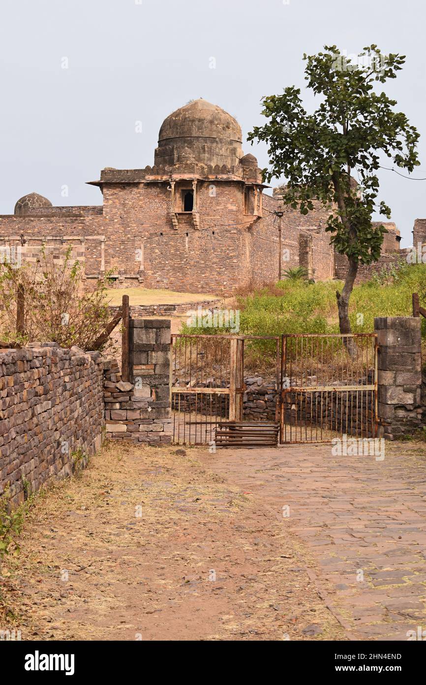 Back view Badal Mahal of Raisen Fort, Fort was built-in 11th Century AD ...