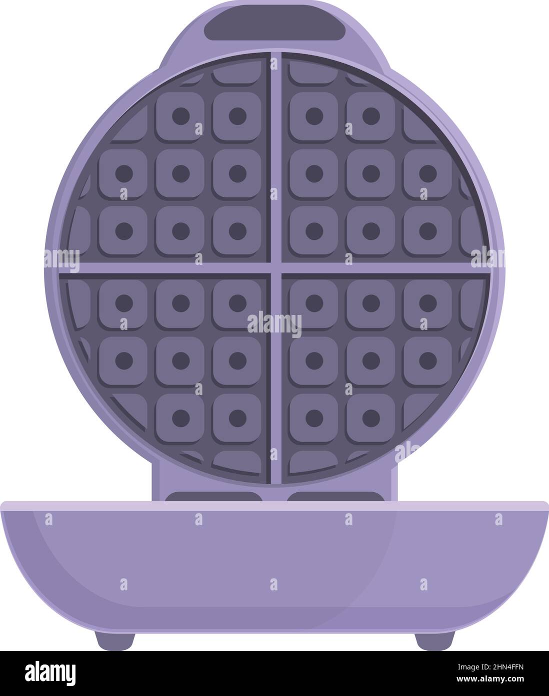 Dessert waffle maker icon cartoon vector. Machine cooker. Ice baking ...