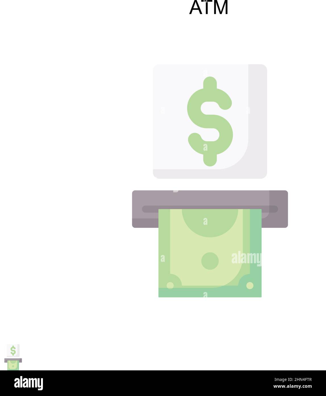 Atm Simple vector icon. Illustration symbol design template for web ...