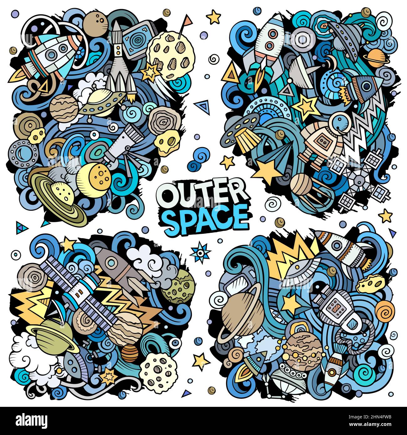 Astronaut vector bundle hi-res stock photography and images - Alamy