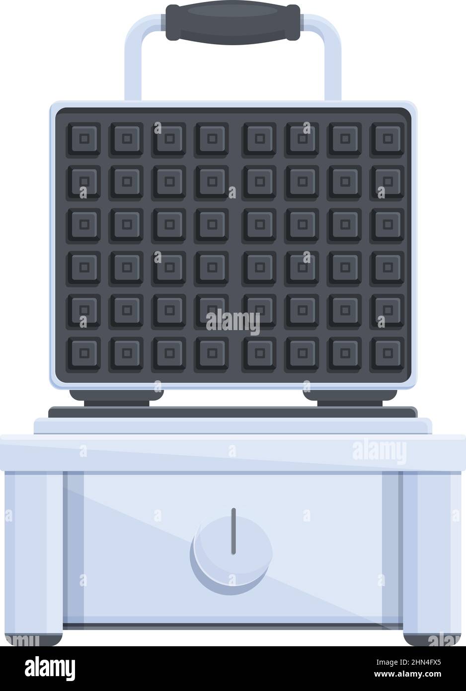 Cook waffle maker icon cartoon vector. Iron cooker. Grill baking Stock ...