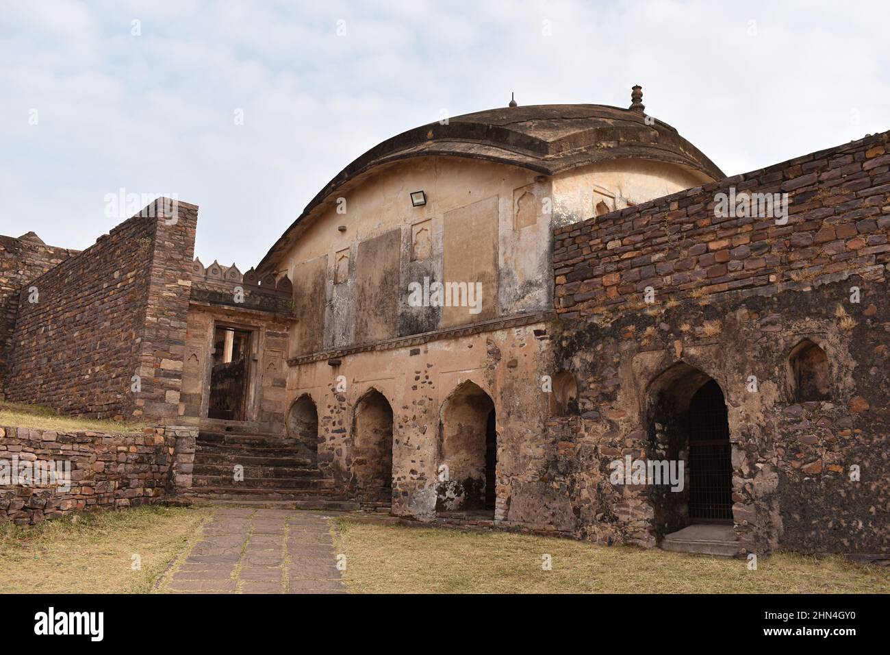 Entrance and back view of Itardana at Raisen Fort, Fort was built-in ...
