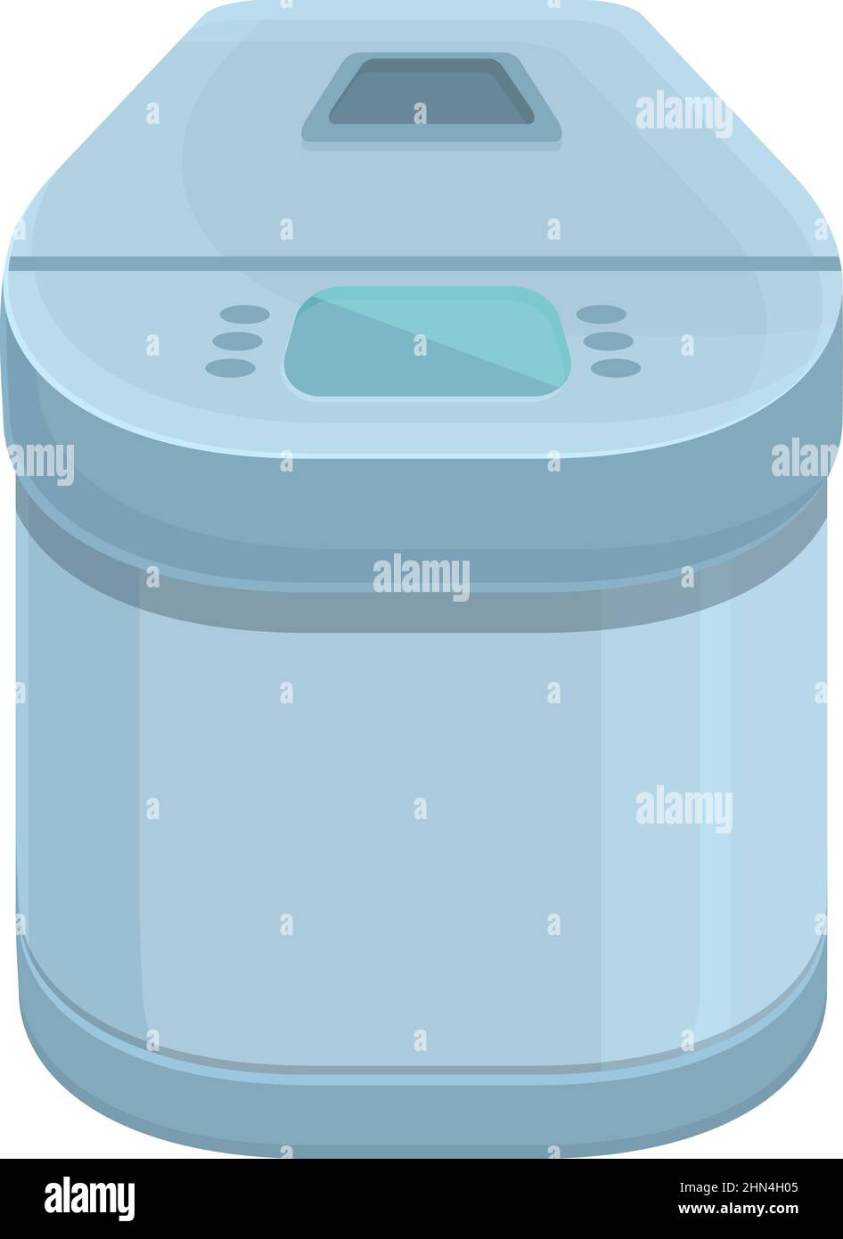 Steel bread maker icon cartoon vector. Kitchen machine. Small food ...