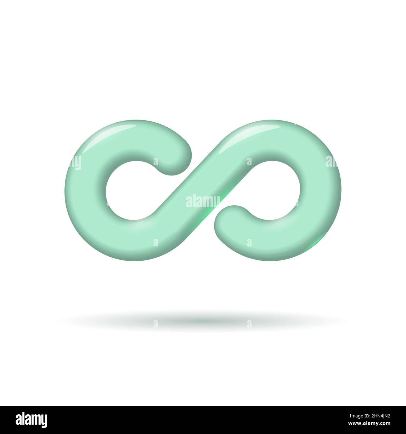 3D Devops software development operations infinity symbol. Realistic ...