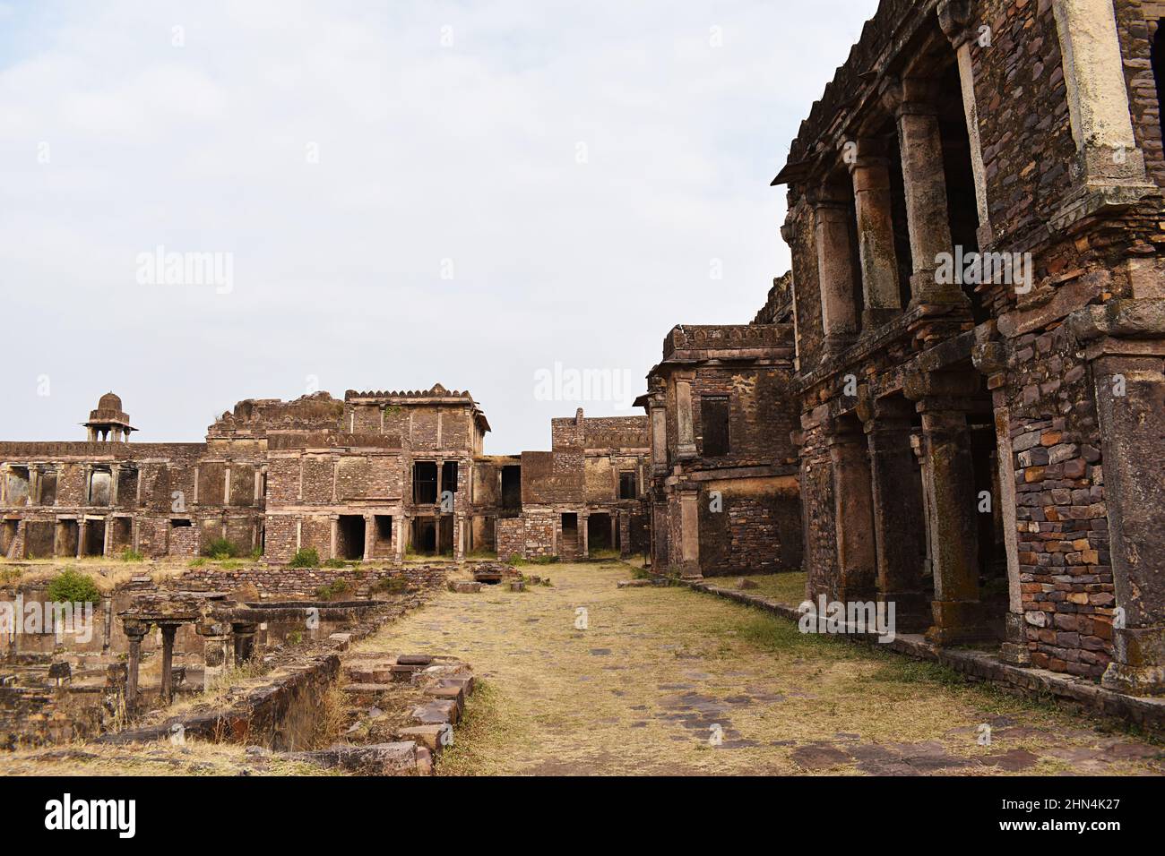 View of Jhinjhari Mahal and Purani Kachahari, This is a protected ...