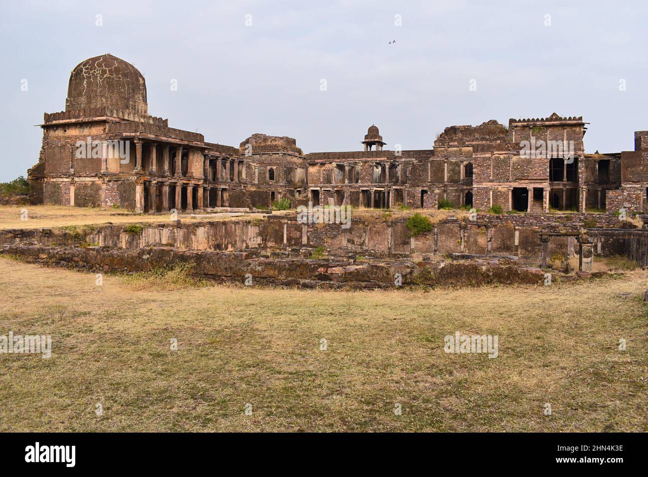 View of Badal Mahal and Rani Talab, This is a protected monument and an ...