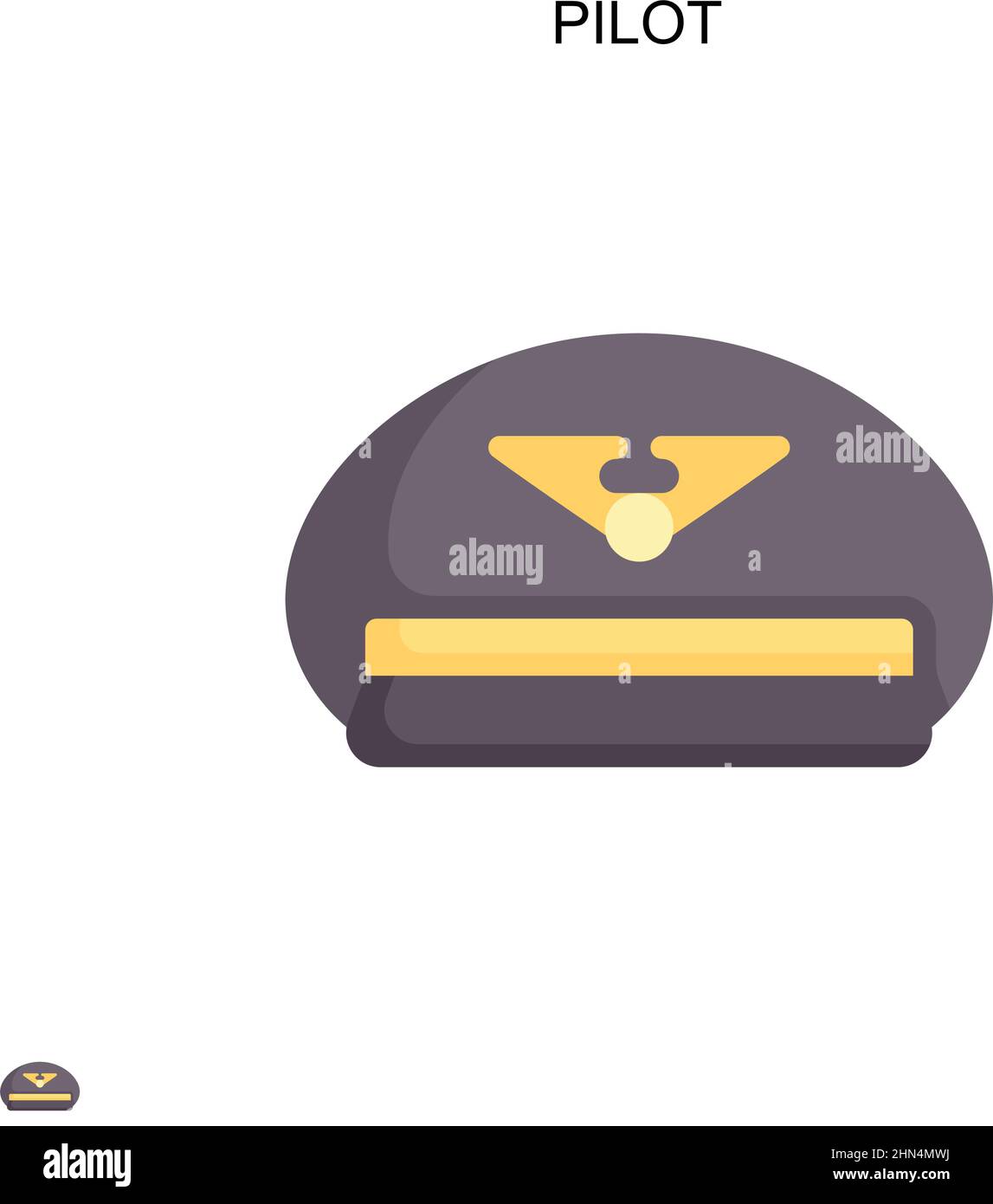 Pilot Simple vector icon. Illustration symbol design template for web ...