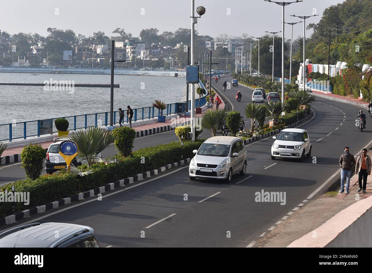VIP road is marine drive of Bhopal, Upper Lake, Madhya Pradesh, India ...