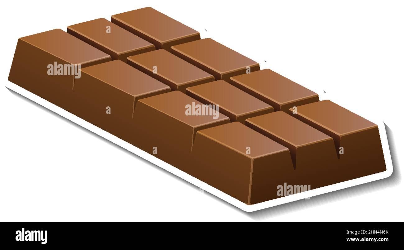Chocolate bar in cartoon style illustration Stock Vector Image & Art ...