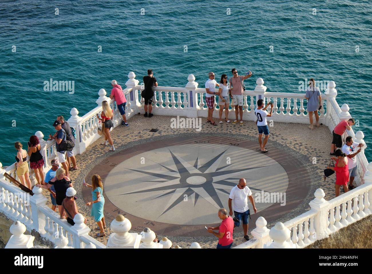 Mediterranean Balcony, Benidorm Stock Photo - Alamy