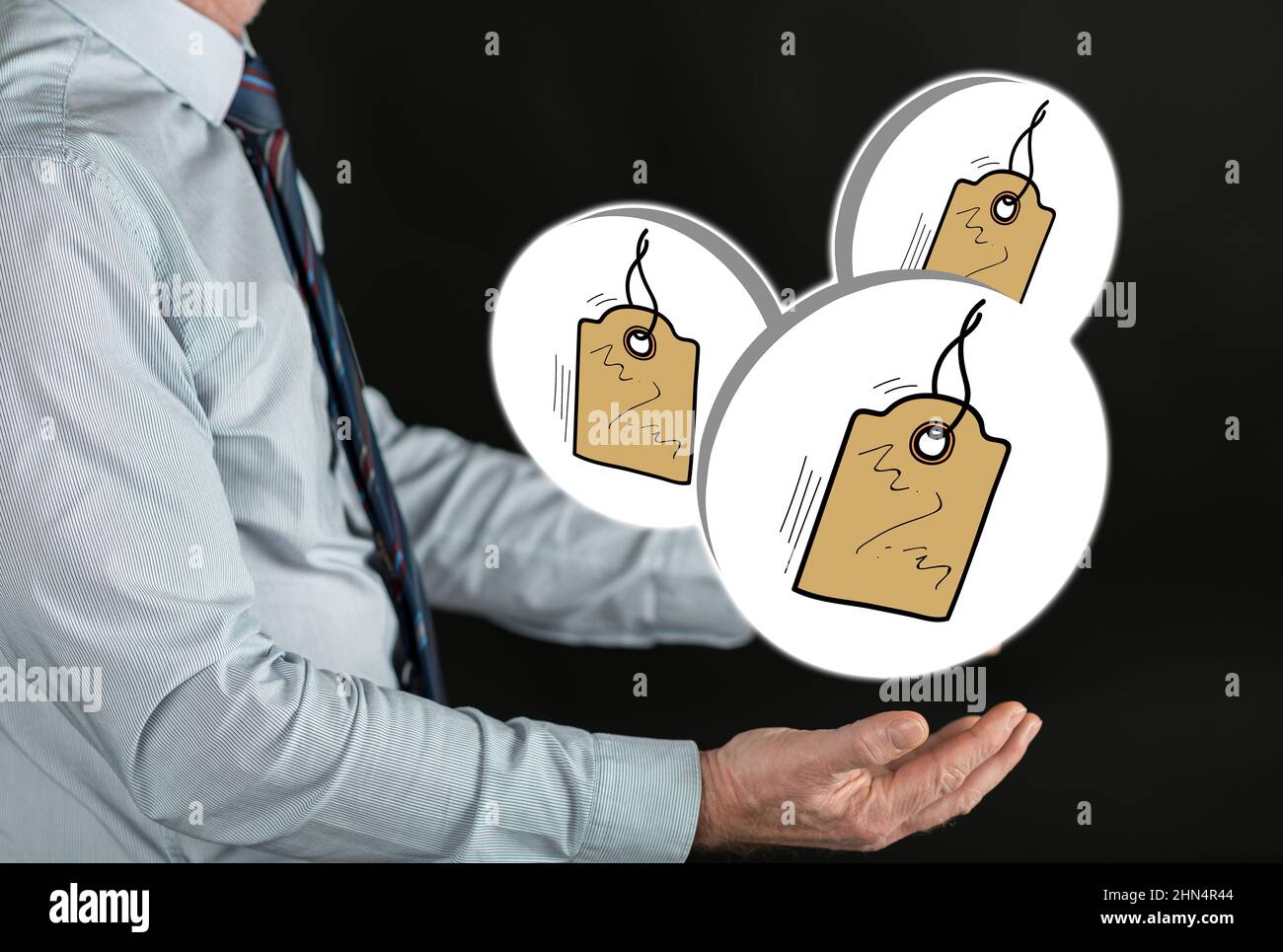 Brand concept above hands hi-res stock photography and images - Alamy