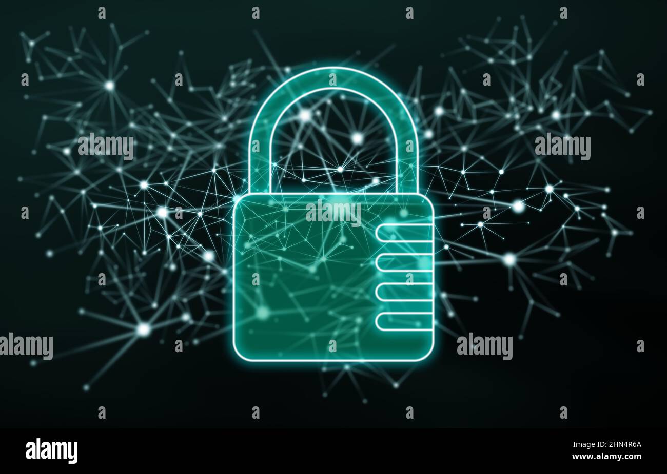 Cyber security concept on dark network background Stock Photo - Alamy